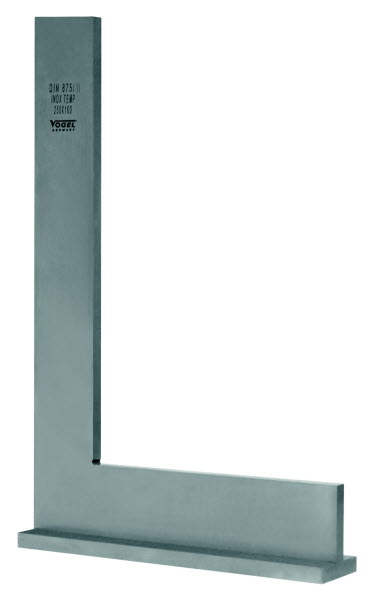 Équerre de précision | à chapeau | GG2 | Inox | Tailles au choix