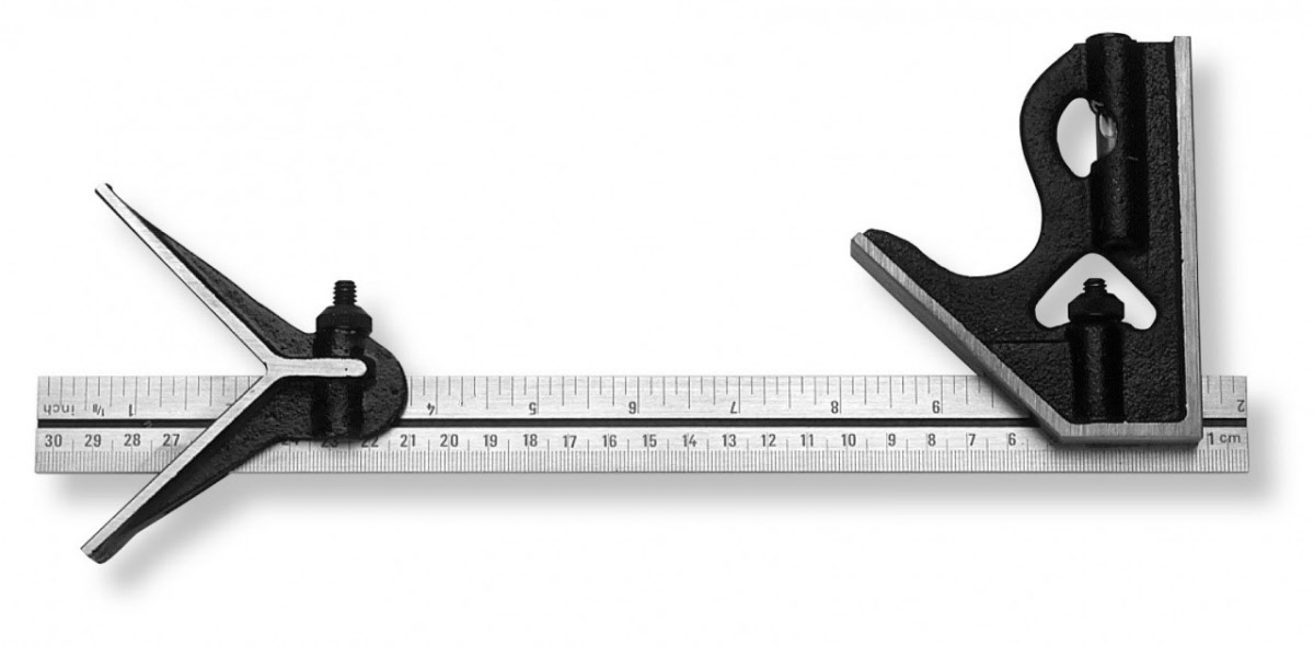 Combinaison d’équerre avec rapporteur d’angle | Scala-489.102